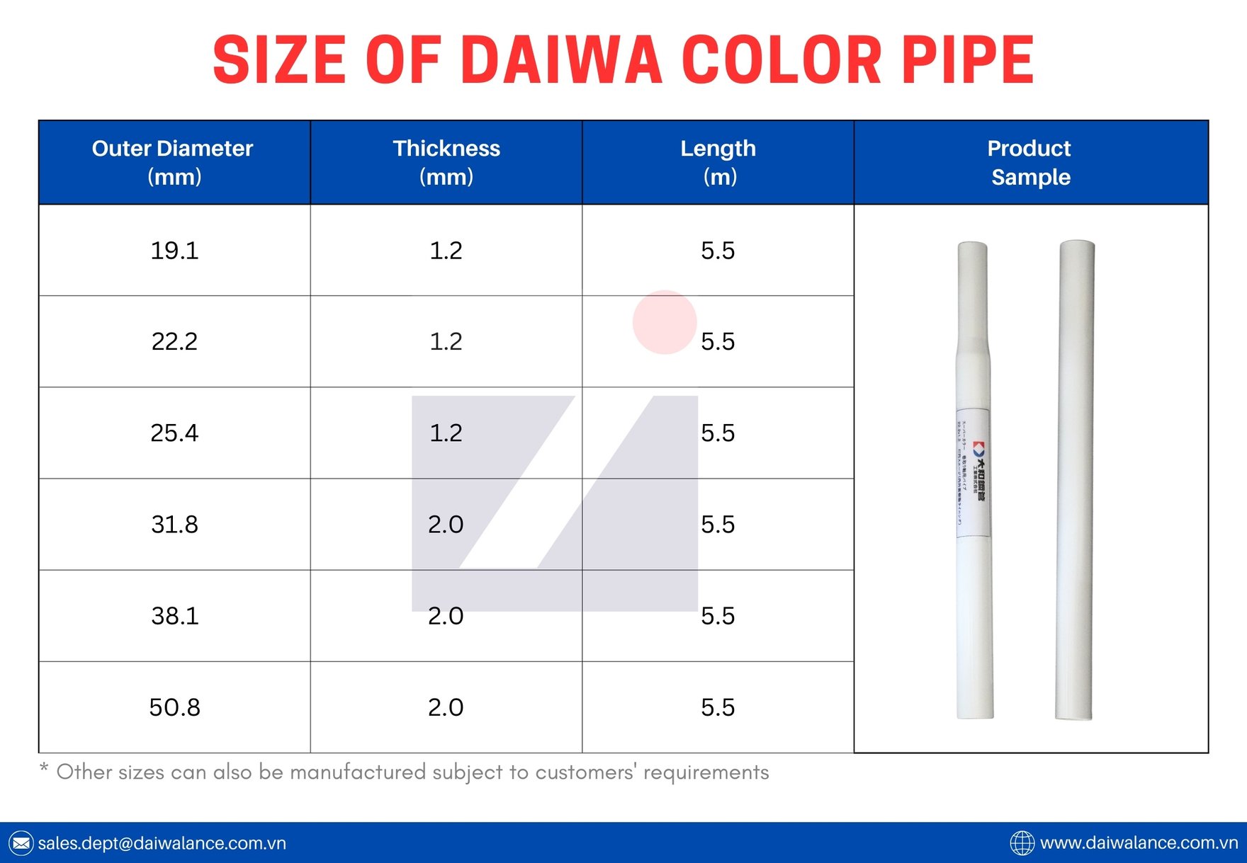 Daiwa Color Pipe
